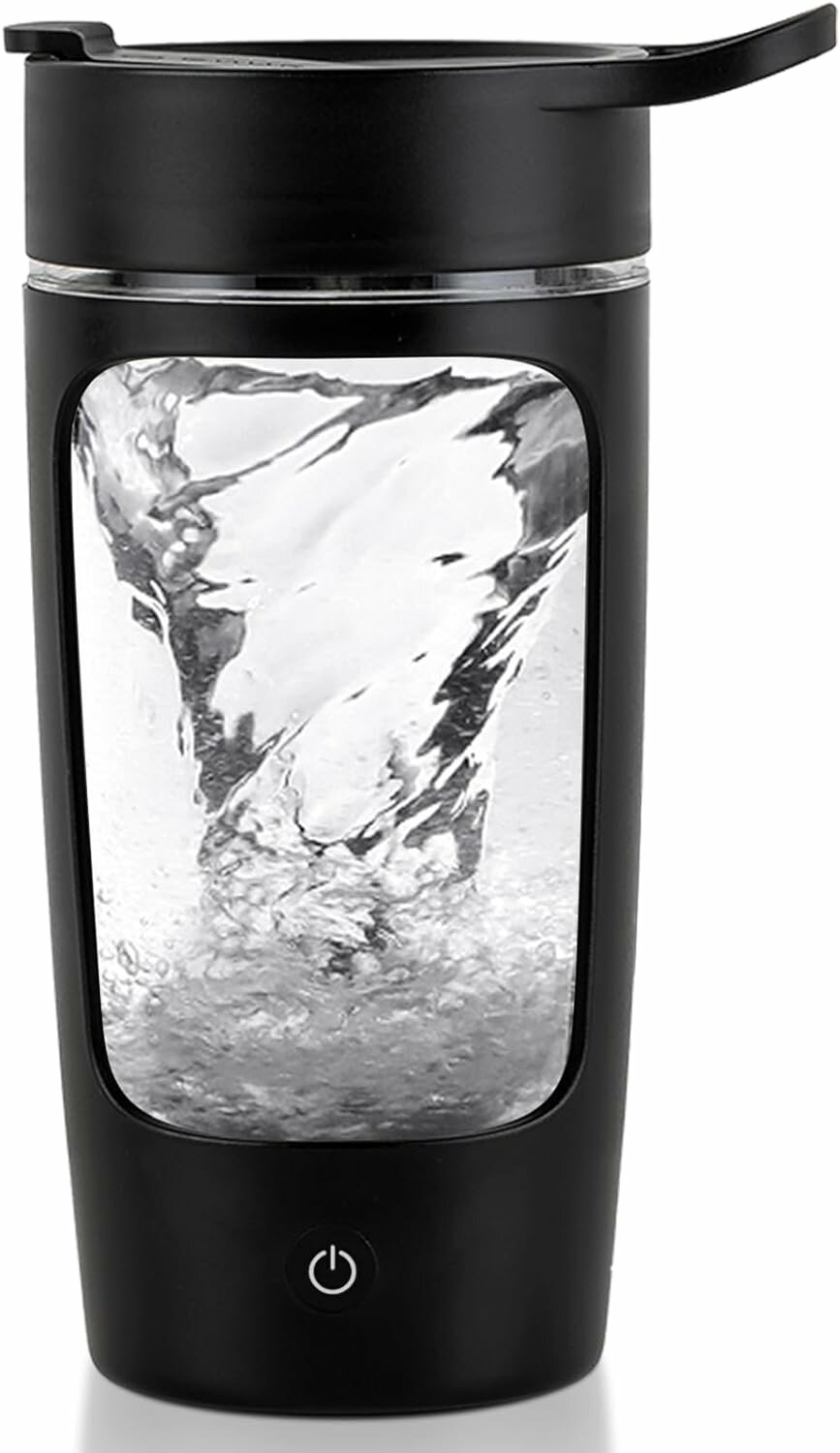 USB Rechargeable Electric Shaker Bottle для смузи и протеиновых смесей, 7500±10% RPM, из материала Tritan, безопасный для детских изделий, для мужчин и женщин, фитнес-энтузиастов, для спорта, бега, тяжелой атлетики, высокой вместимостью, без комков, для