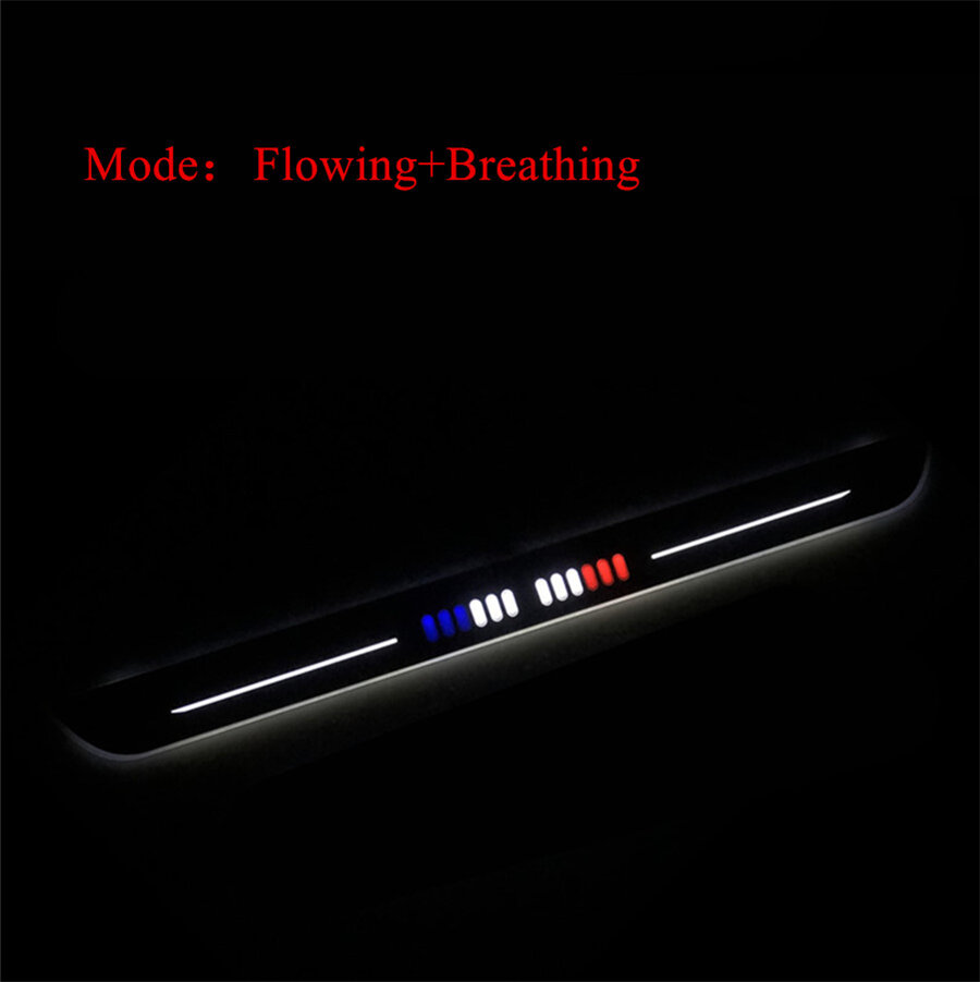 2шт 550 * 45 мм Автомобильный светодиодный Плавный Передний Педальный Фонарь, Порог, Дорожка, Добро Пожаловать, Свет Потертости