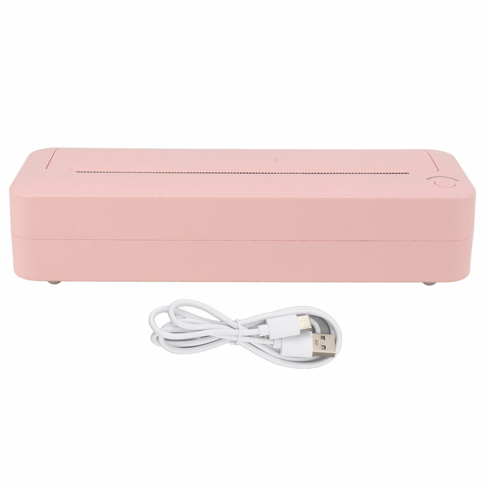 Портативный беспроводной принтер Bluetooth Inkless A4 Мини-термопринтер для фотоэтикеток, квитанций, учебных заметок, дома, путешествий, школы, офиса, розовый