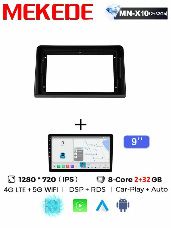 Магнитола 9" Mekede MN X10 Pro 2/32 Gb Hyundai Sonata 7 LF 2017-2019 carplay