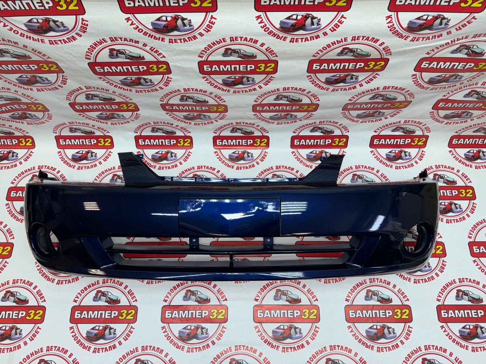 Бампер Киа Спектра передний, тёмно-синий, 471
