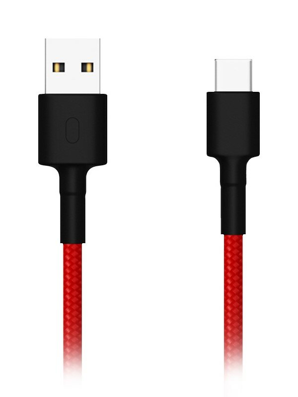 Кабель зарядный Xiaomi Mi Braided USB Type-C Cable Red 100 см, красный