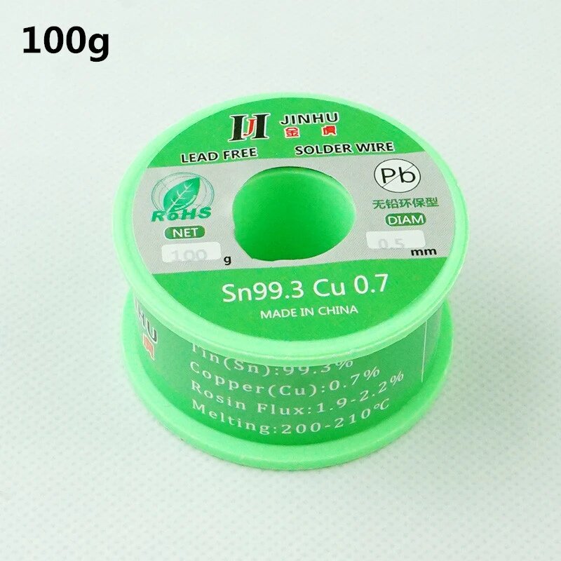 Бессвинцовый припой олово-медь 0.5-1.0 мм RoHS 50г 0.6mm