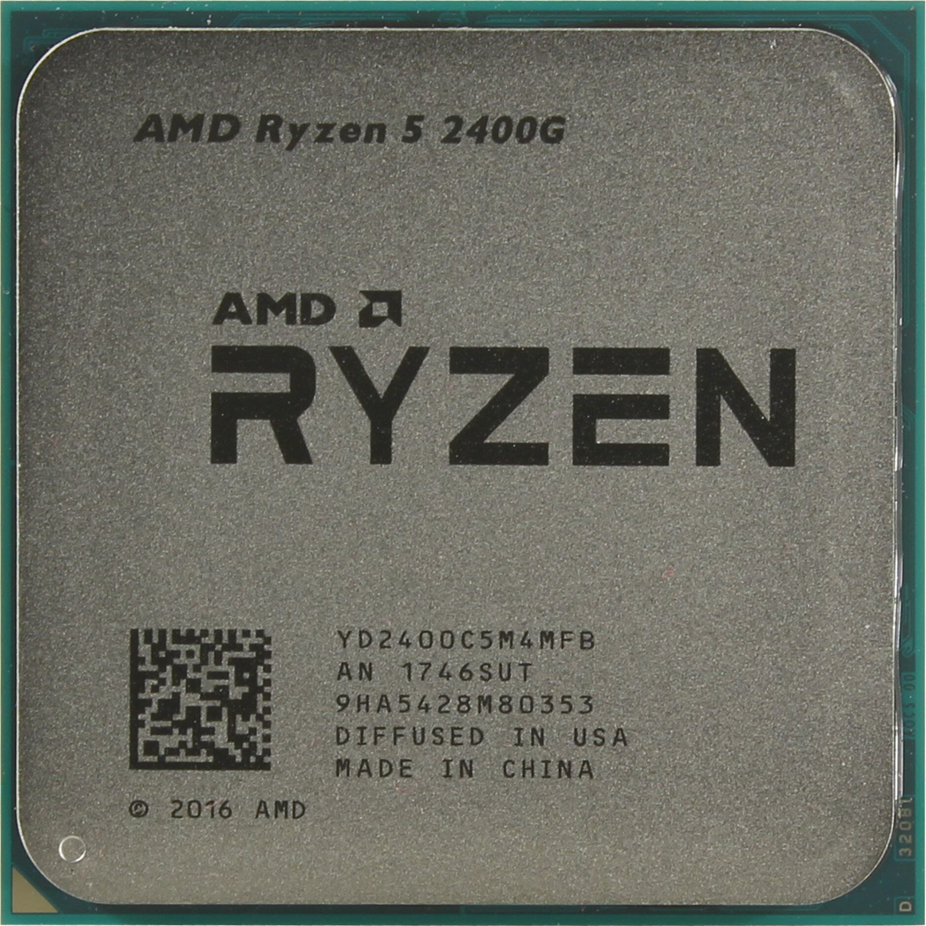 Процессор CPU AMD Ryzen 5 2400G (YD2400C) 3.6 GHz/4core/SVGA RADEON RX Vega 11/2+4Mb/65W Socket AM4