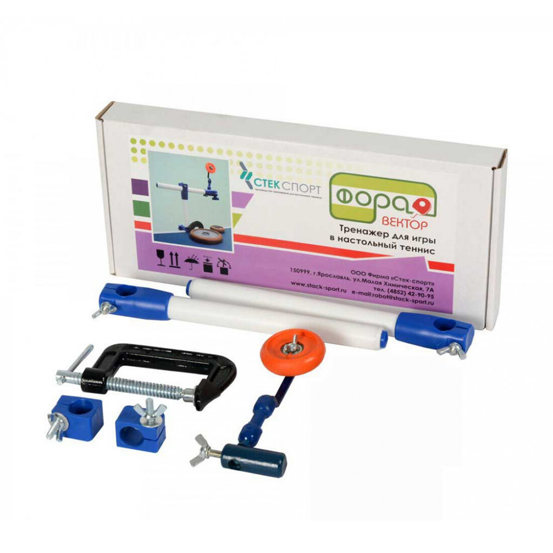 Тренажер Фора-Вектор СтекСпорт 201 для настольного тенниса механический