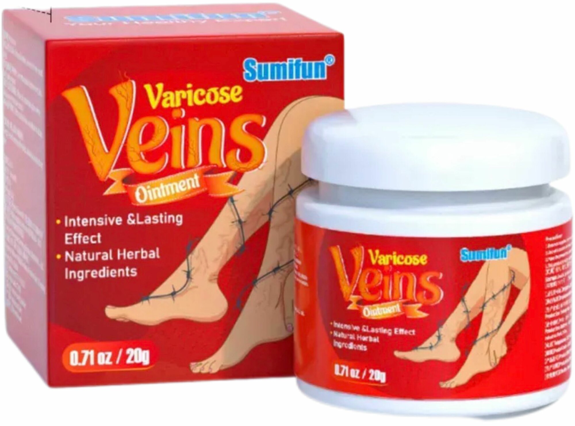 Крем Мазь от варикоза на ногах, 20 гр Sumifun