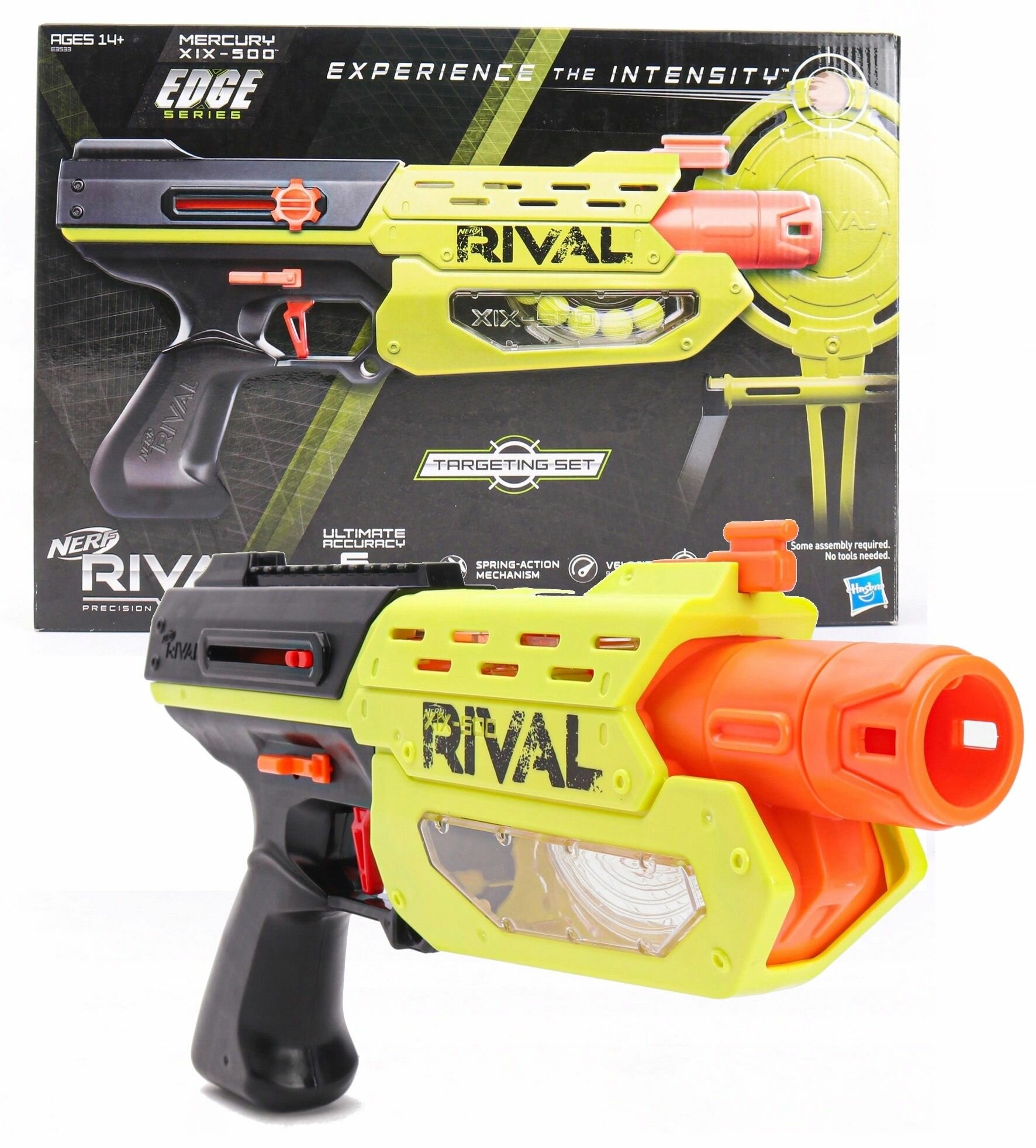 Игрушечное оружие Hasbro Nerf - Детский пистолет RIVAL MERCURY с мишенью - Нерф E3533