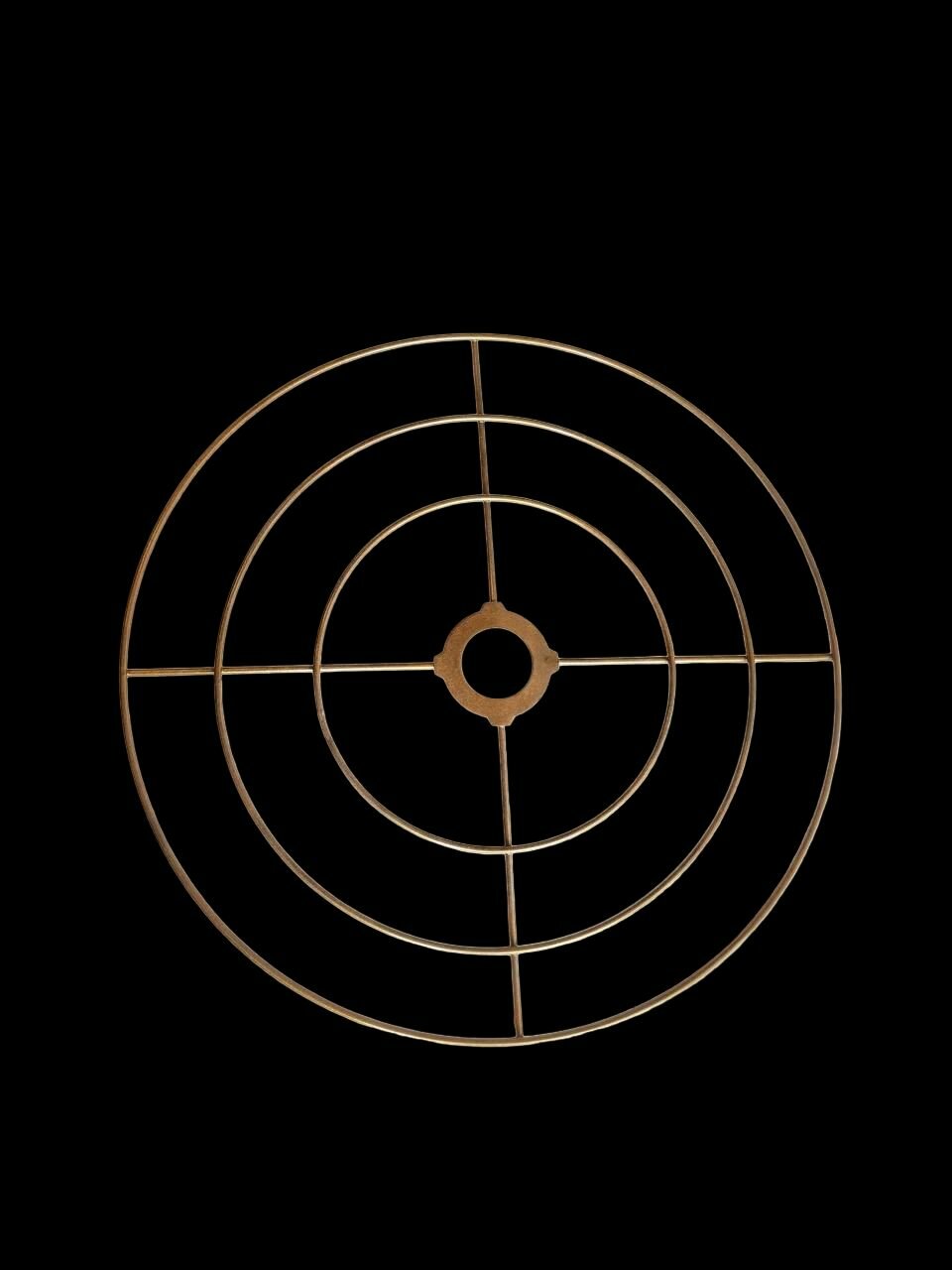 Основа для абажура тройная 400/300/200 мм Золото