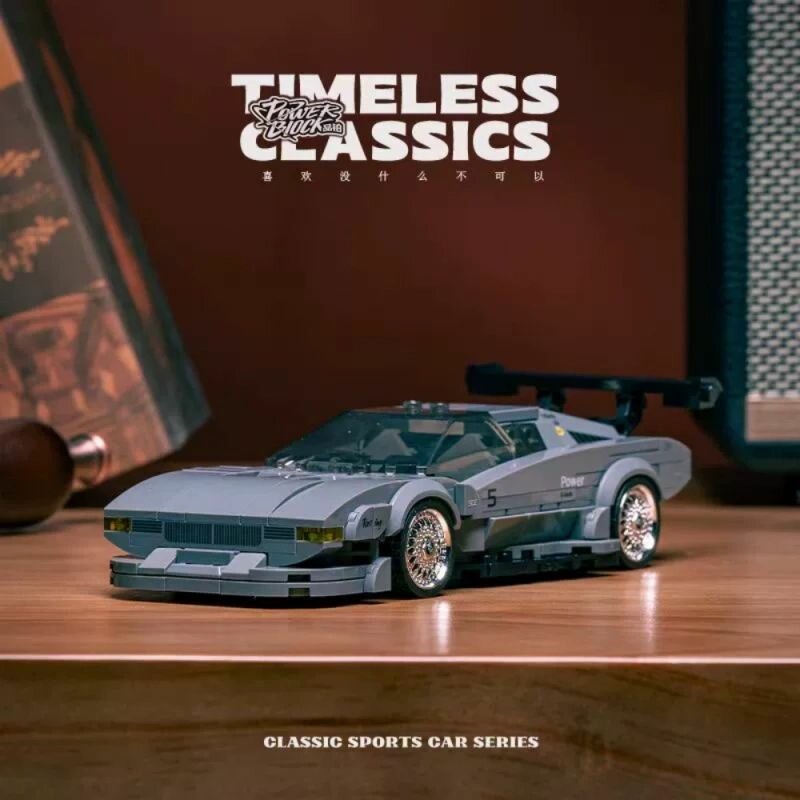 PowerBlock BMW M1 Restomod Classic Car Collection 1:32 8-Wide 1:32 Scale Car Technic Игрушки Кубики