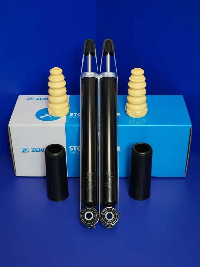 Амортизаторы задние с пыльниками и отбойниками Zekkert Германия на Volkswagen Tiguan 2007-2015гг . Стойка задняя Фольксваген Тигуан