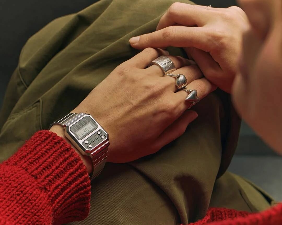 Наручные часы CASIO, черный, серебряный — фото 1