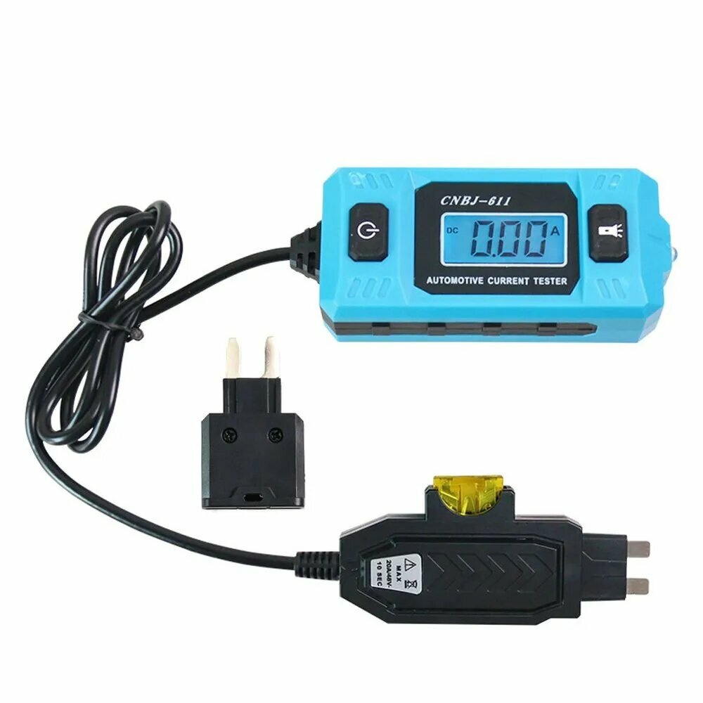 Автотестер тока 12V/24V с анализом цепи, обнаружением утечки и диагностикой электрооборудования автомобилей