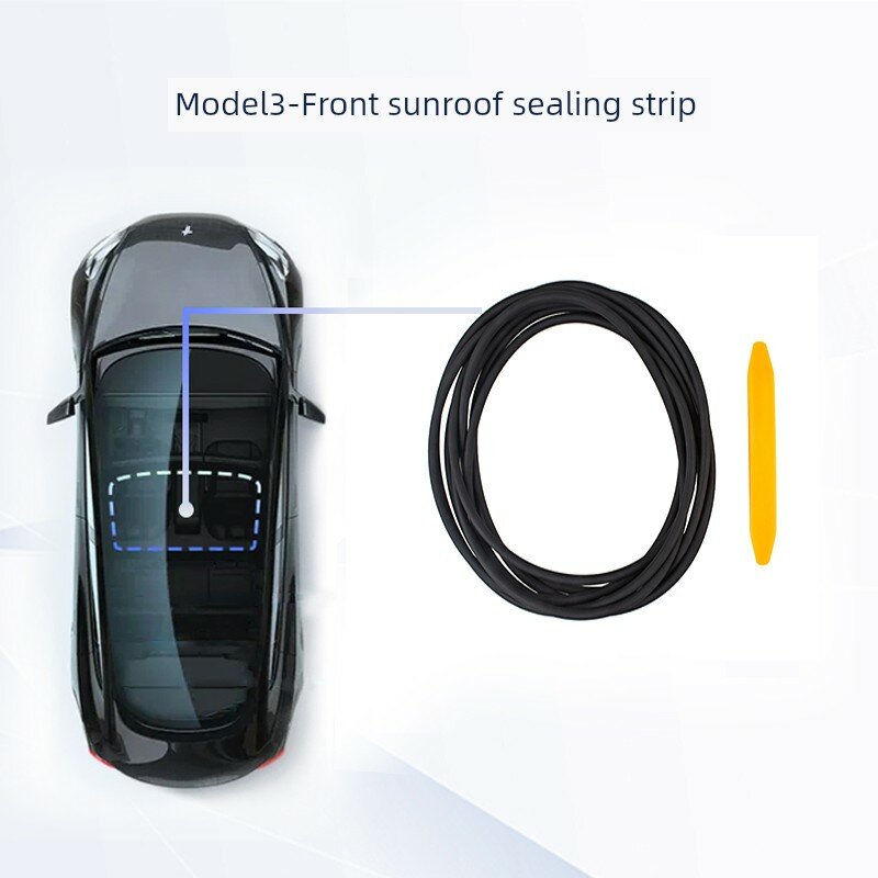Подходит для модели Tesla 3Y, уплотнительная полоса люка, звукоизоляционная полоса, обновленная версия, шумоподавление,