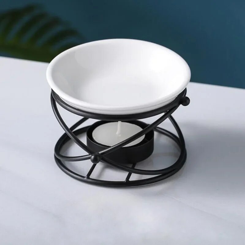 MOONBIFFY Ароматическая горелка керамическая золотая черная Black