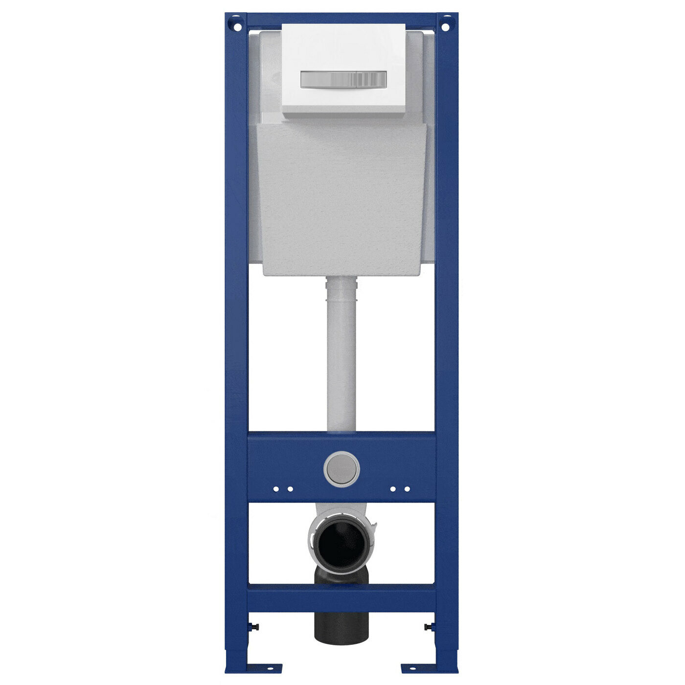 Инсталляция для унитаза Berges Аtom Line с кнопкой 049232 матовый глянец