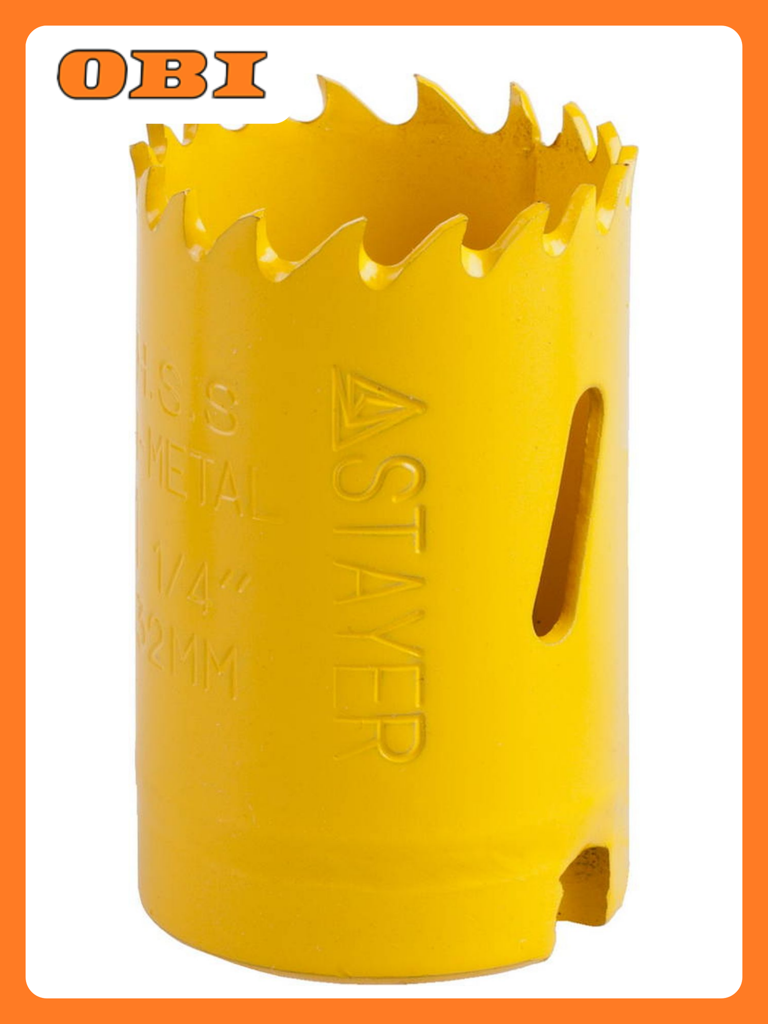 Коронка STAYER, биметаллическая, 32мм, для дерева, ДСП, гипсокартона, пластика