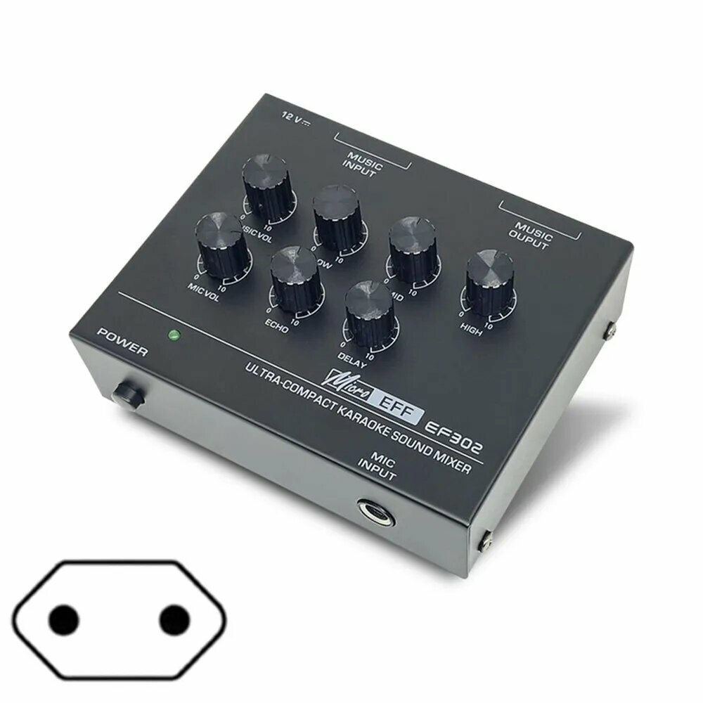 Микшерный ревербератор для небольшого домашнего компьютера, караоке-микшера, европейский стандарт