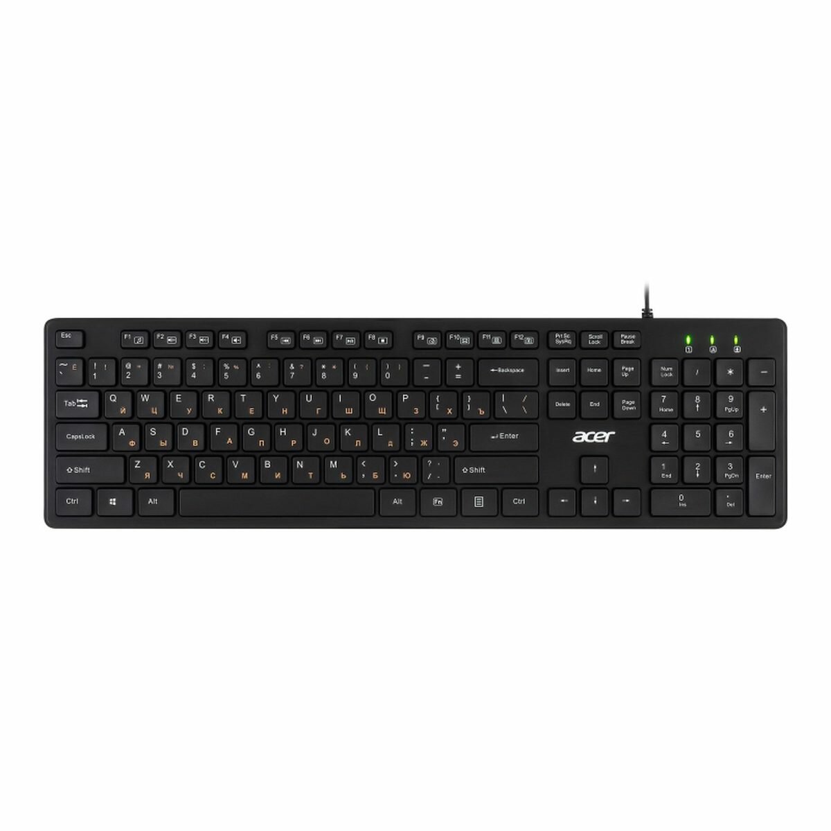 Клавиатура Acer OKW122 черный USB (ZL. KBDEE.00C) (1802646), 20шт.