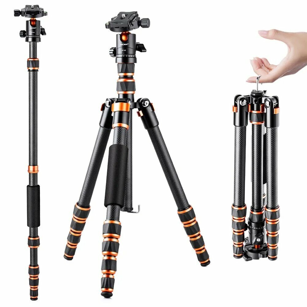 KF09.077V3, серия Air Pro A225C0 + BH - 25L, тренога из углеродного волокна, K&F CONCEPT