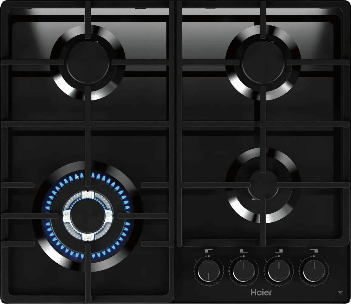 Варочная панель Haier HHQ-G64CTHB, закаленное стекло, электроподжиг
