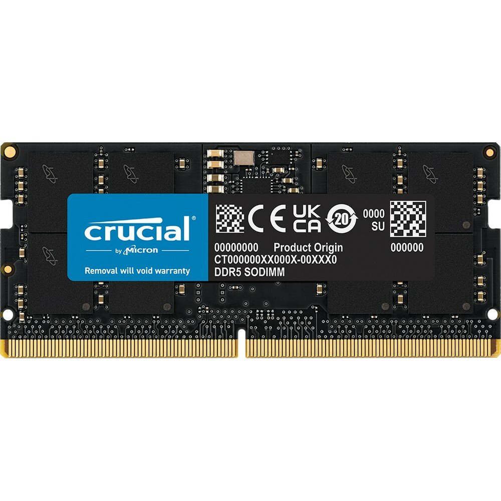 Модуль памяти 32GB Crucial DDR5 5600 SO DIMM Classic Laptop Memory Non-ECC, CL46, 1.1V, DRx8