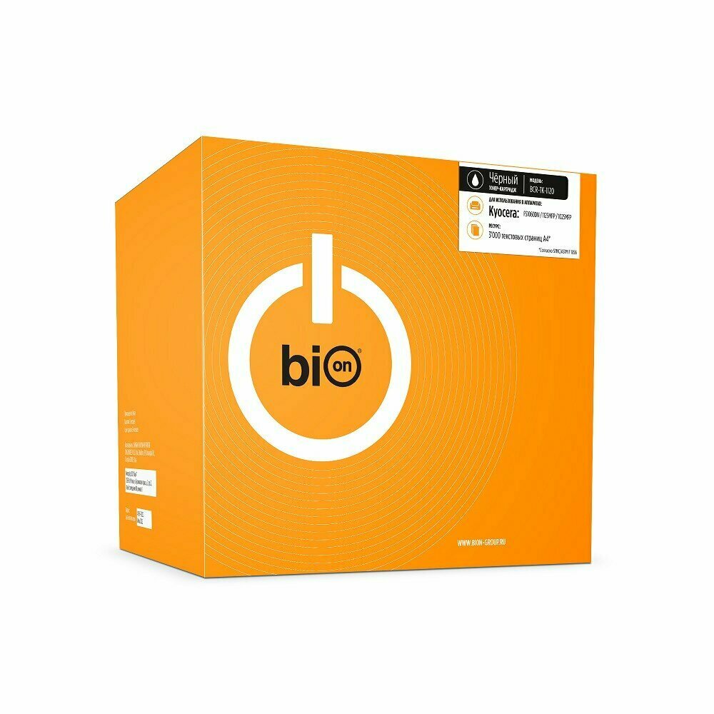 Картридж Bion Cartridge TK-1120, для Kyocera, лазерный, 3000 стр, черный
