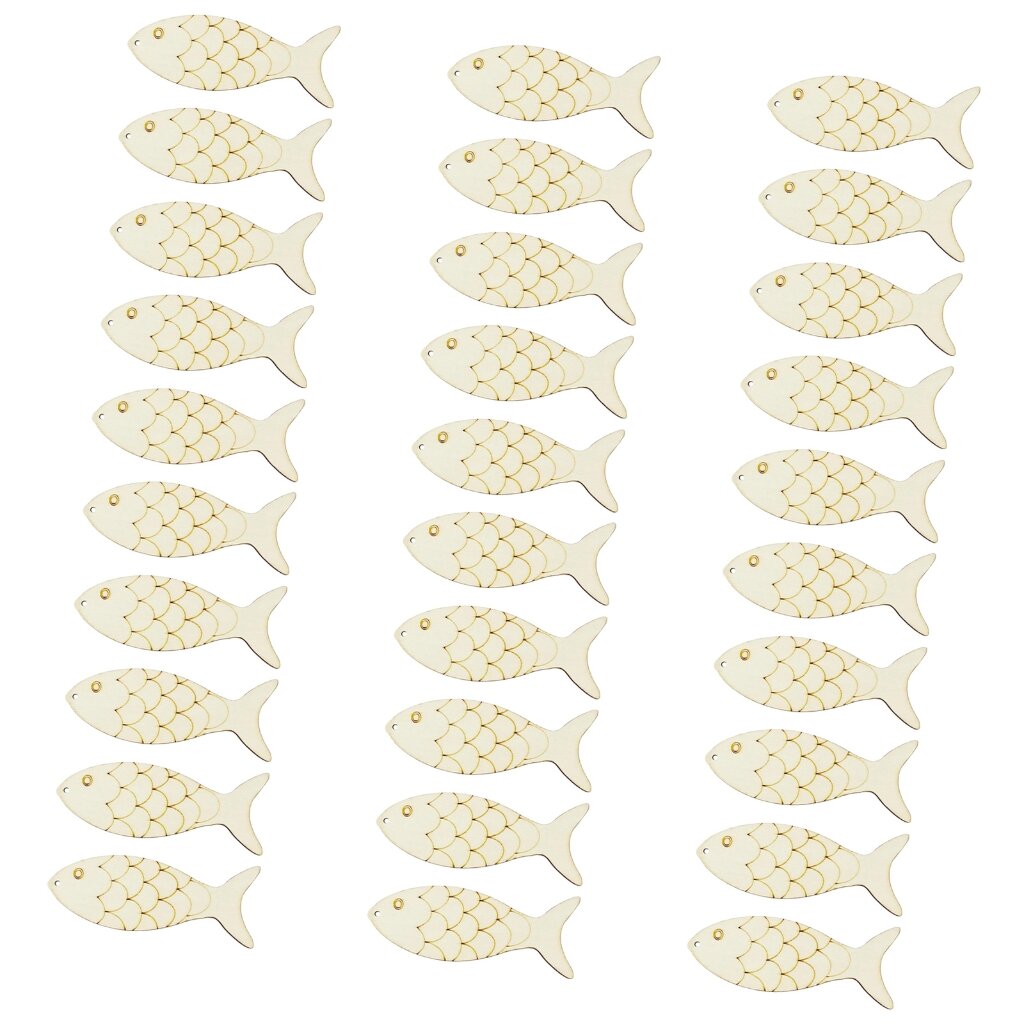 Набор из 30 штук, украшение для вечеринки с рыбой своими руками-1