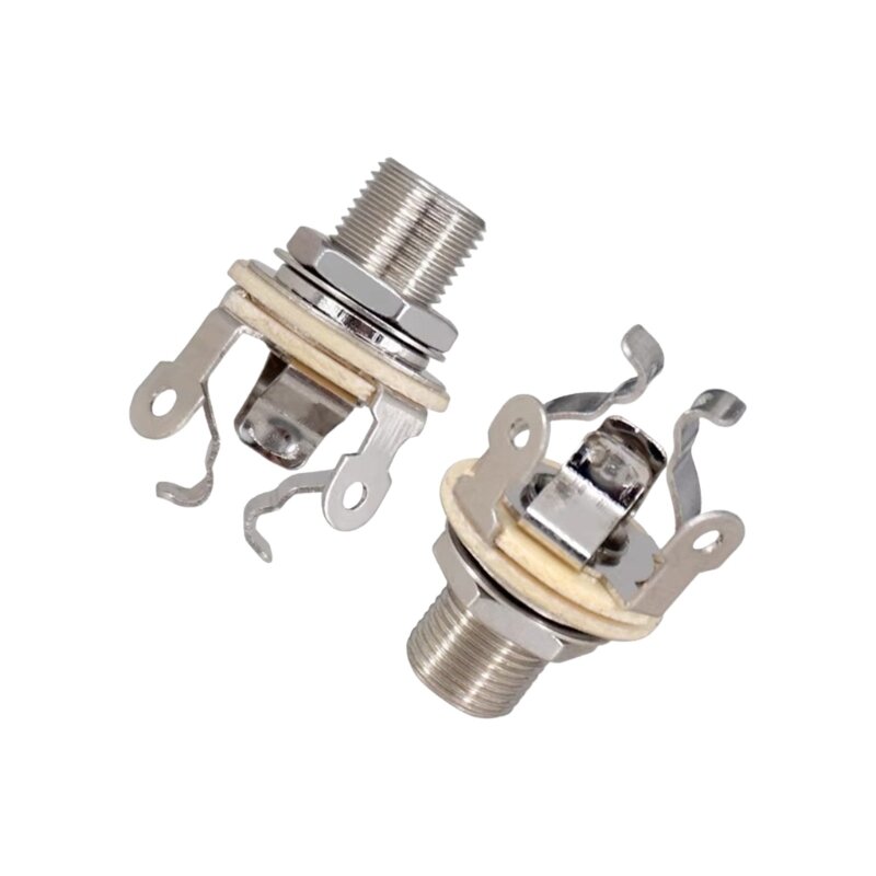 Electric Guitar Jacks Guitar Connector Brass Texture for Electric Guitar