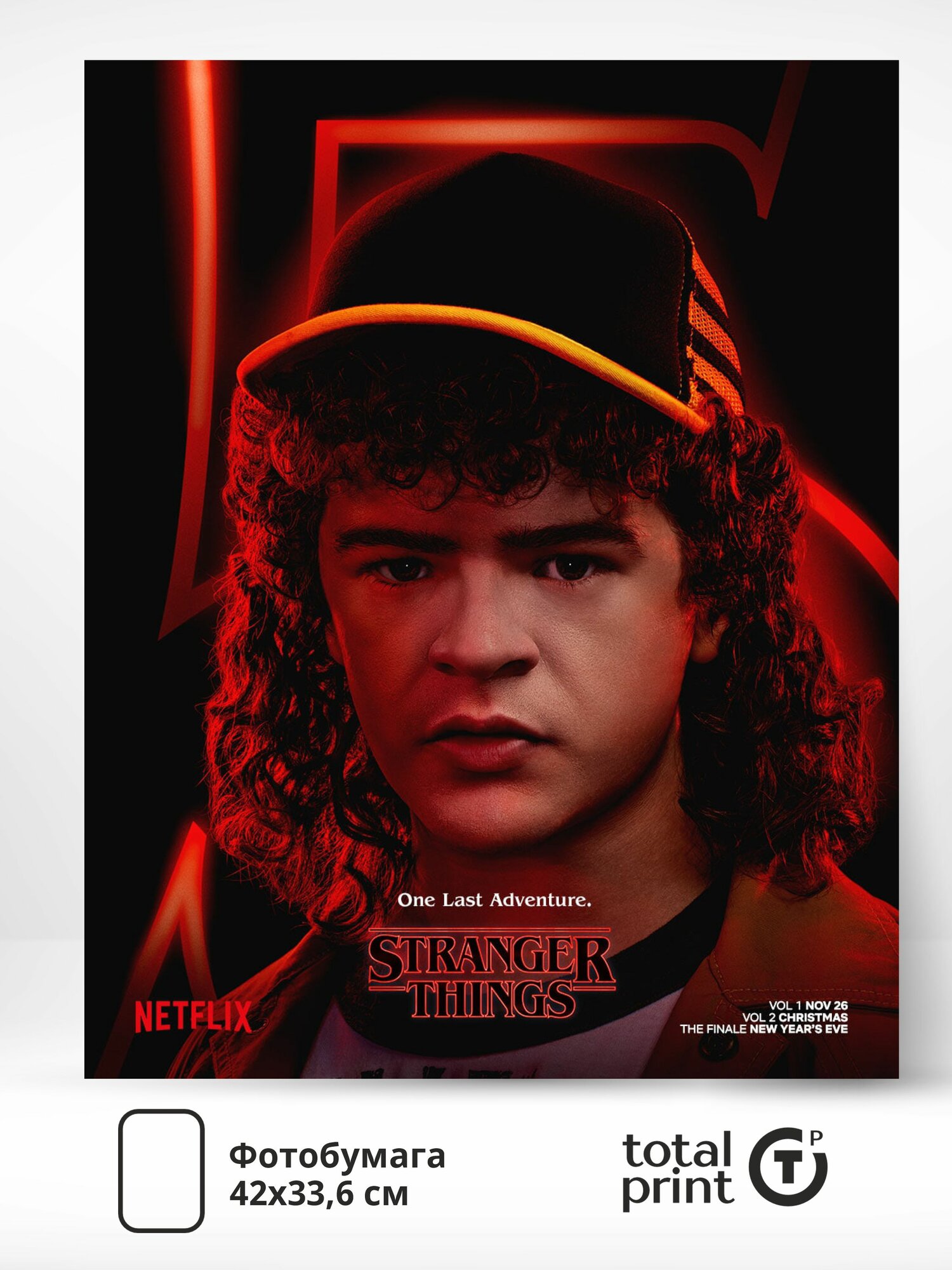Постер Stranger things, Очень странные дела, 5 сезон, 42х33,6 см, TotalPrint