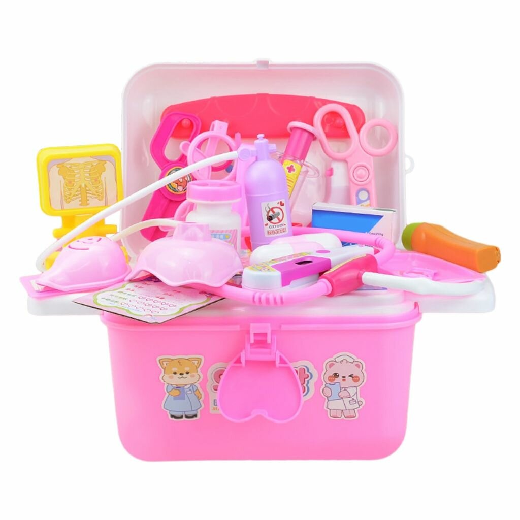 Девочки игрушки притворяться доктором для ребенка развивает стетоскоп, навыки, навыки ролевая игра, дети много инструментов