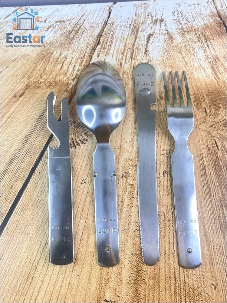 Туристический набор столовых приборов BUNDESWEHR, на рыбалку, охоту, в поход
