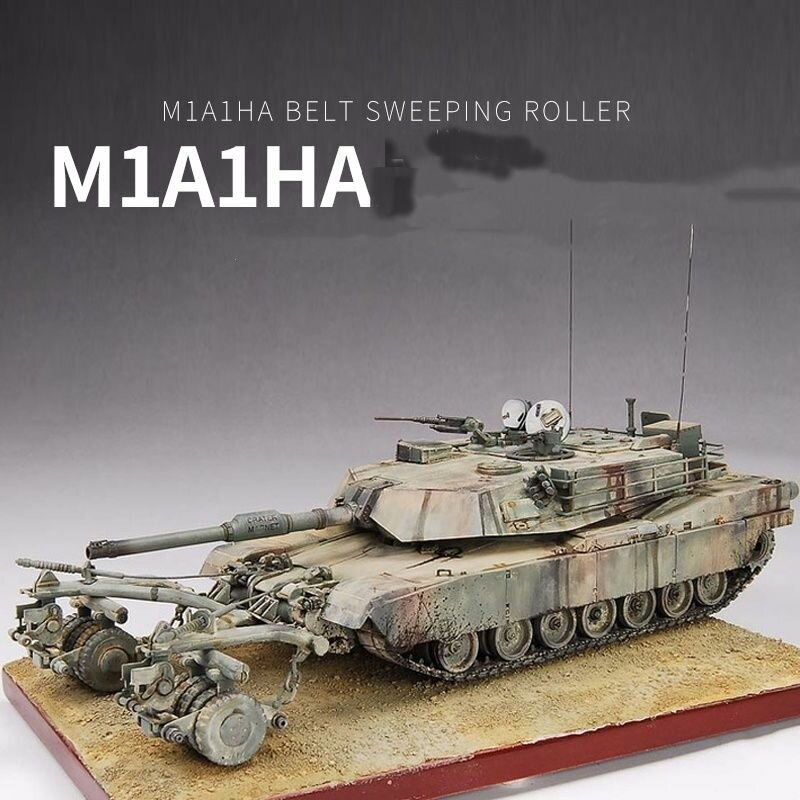 Trumpeter 00336 1:35 M1A1HA сборная модель танка с минными катками, детализированный комплект для моделизма, коллекции и создания диорам