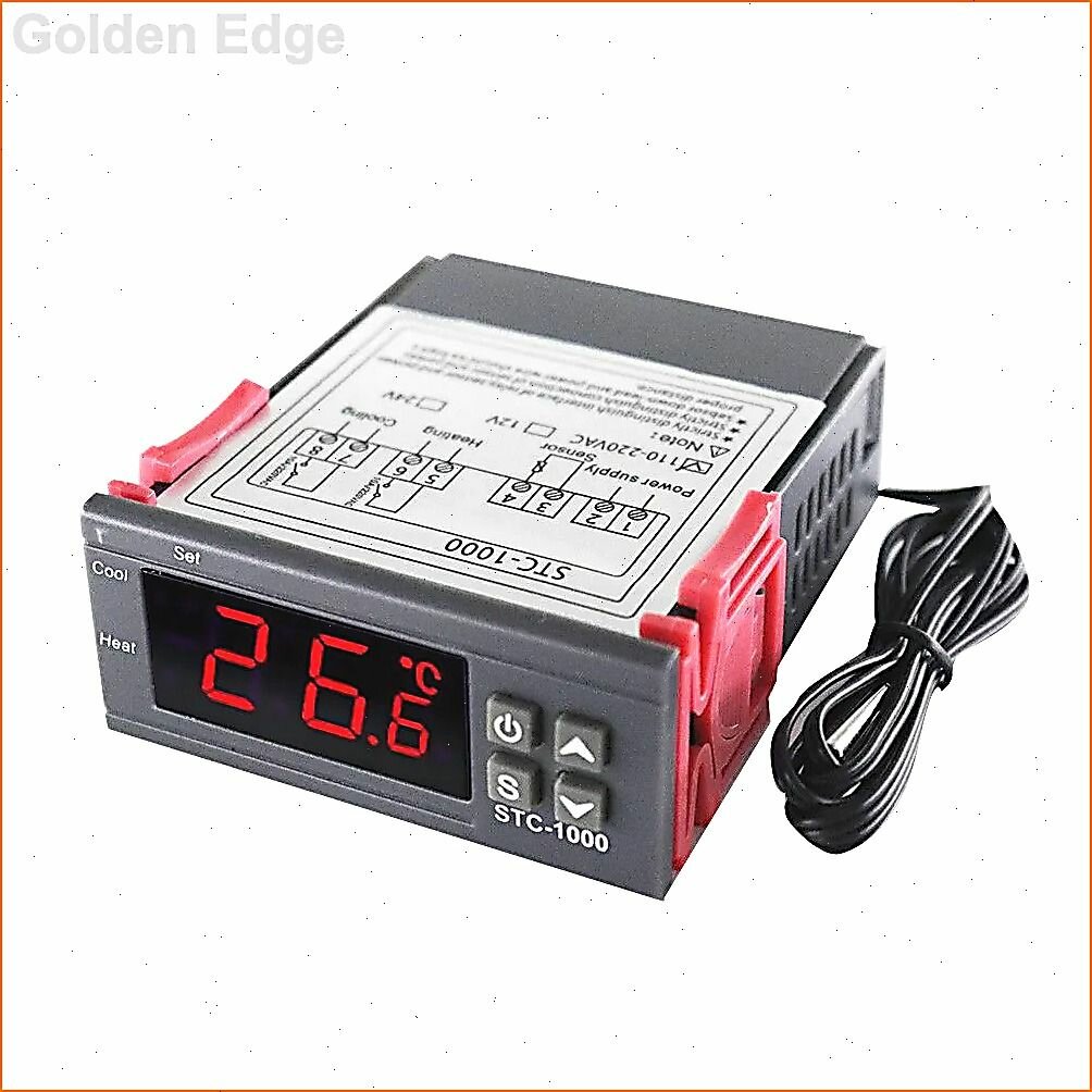 Терморегулятор/термостат до 2200Вт Универсальный, серый