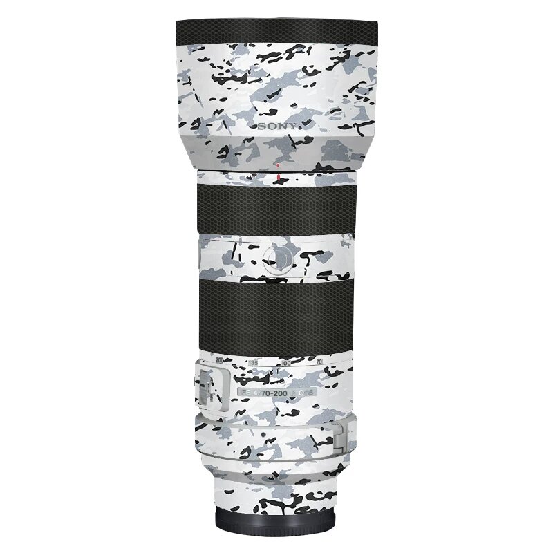 Защитная пленка для объектива Sony FE 70-200mm F4 G с снежным камуфляжем для защиты от царапин