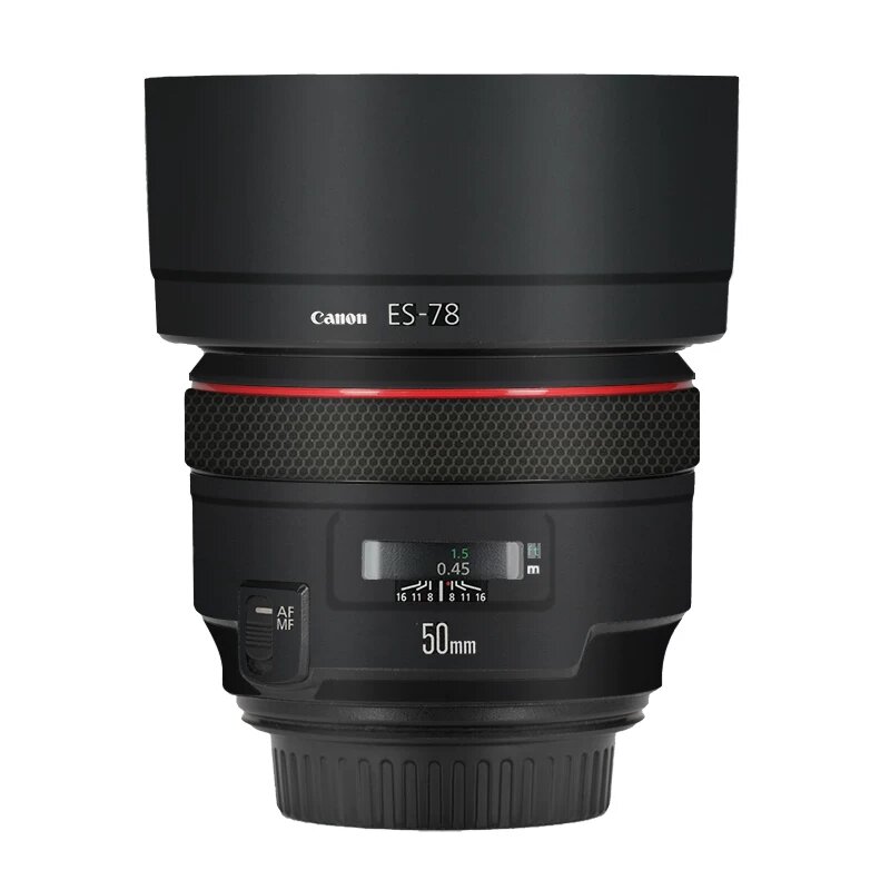 Защитная пленка для объектива Canon EF50mm f/1.2L - Матовый черный, защита от царапин, 3M клей