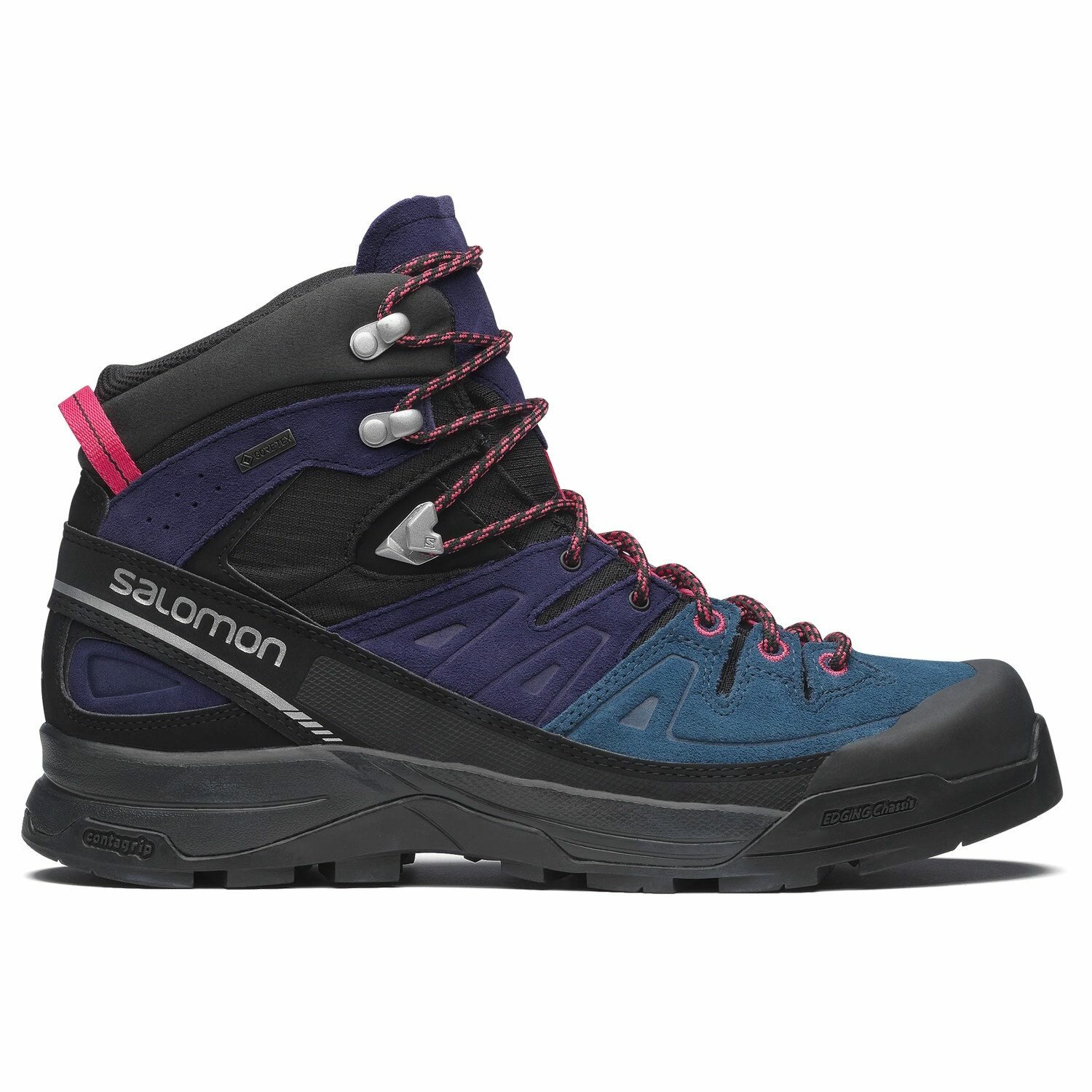 Ботинки SALOMON ADVANCED X-ALP MID LTR GTX, цвет фиолетовый / черный, размер 10.5 UK