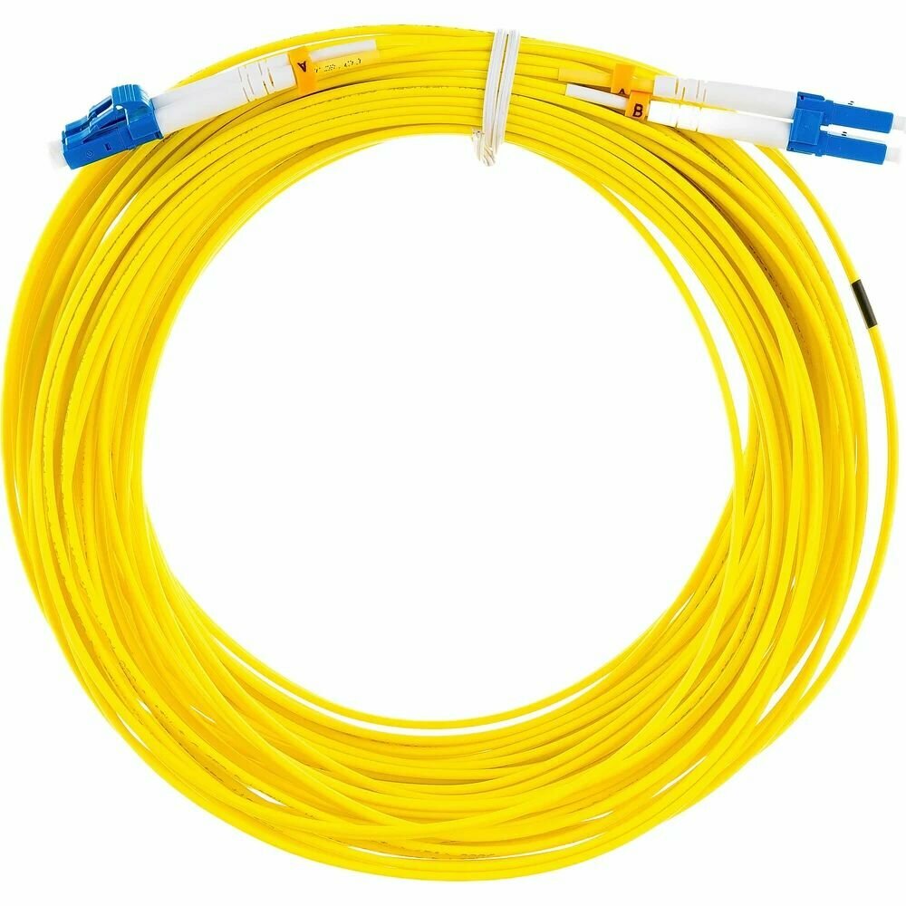 Соединительный волоконно-оптический шнур NIKOMAX желтый, 20м NMF-PC2S2C2-LCU-LCU-020