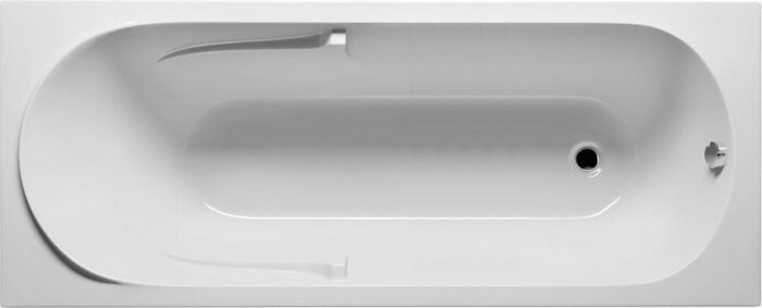 Акриловая ванна Riho Future XL 190x90 см, пристенная, белая, на ножках, со сливом-переливом