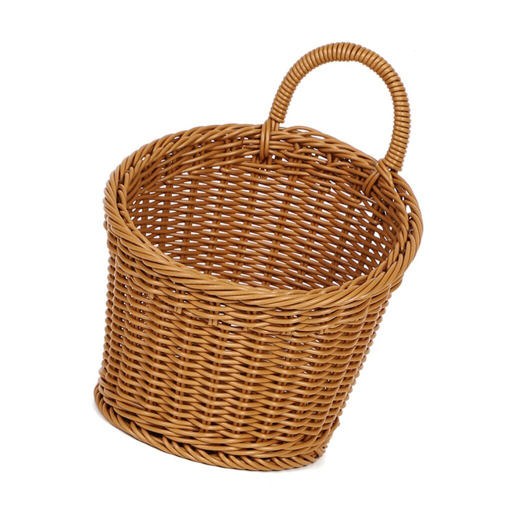 Корзина для хранения ретро настенная корзина портативная маленькая цветочная корзина-круглая большая