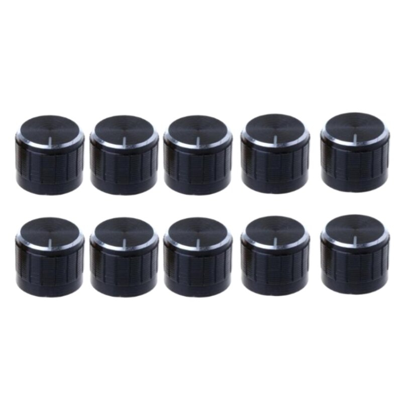 10Pcs Aluminum Alloy Potentiometer Control Knob Guitar Volumes Control Knob
