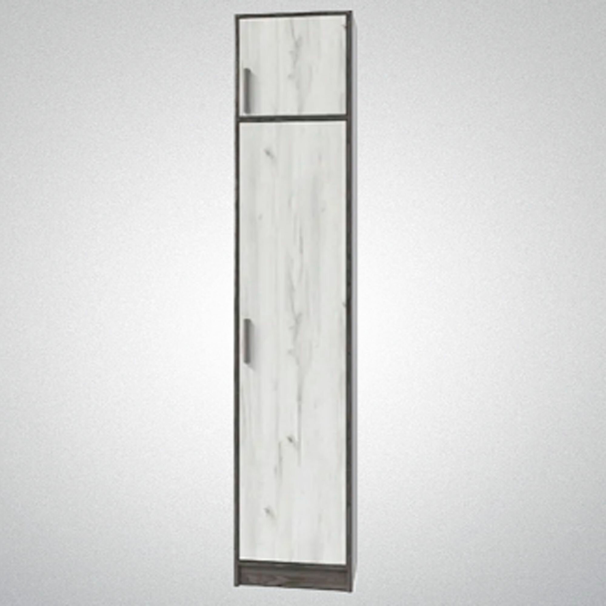 Прихожая ДИАНА-4 сек №6 Ясень анкор / Дуб Эльза ширина 40 см ЛДСП распашной с полками в прихожую