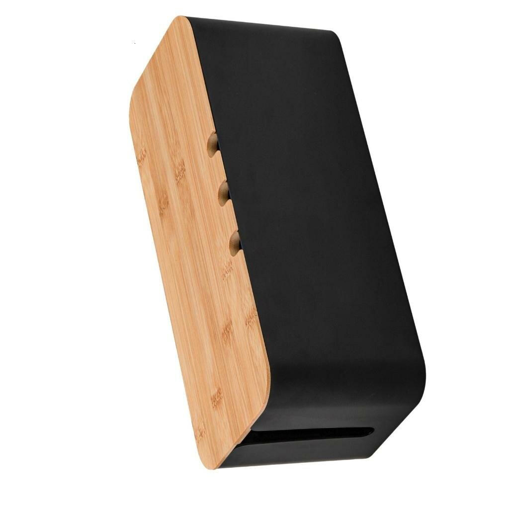 Органайзер для кабелей с крышкой, Черный - L