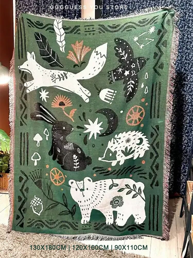 Плед двусторонний, вязаный , Софт, 110 см х 90 см