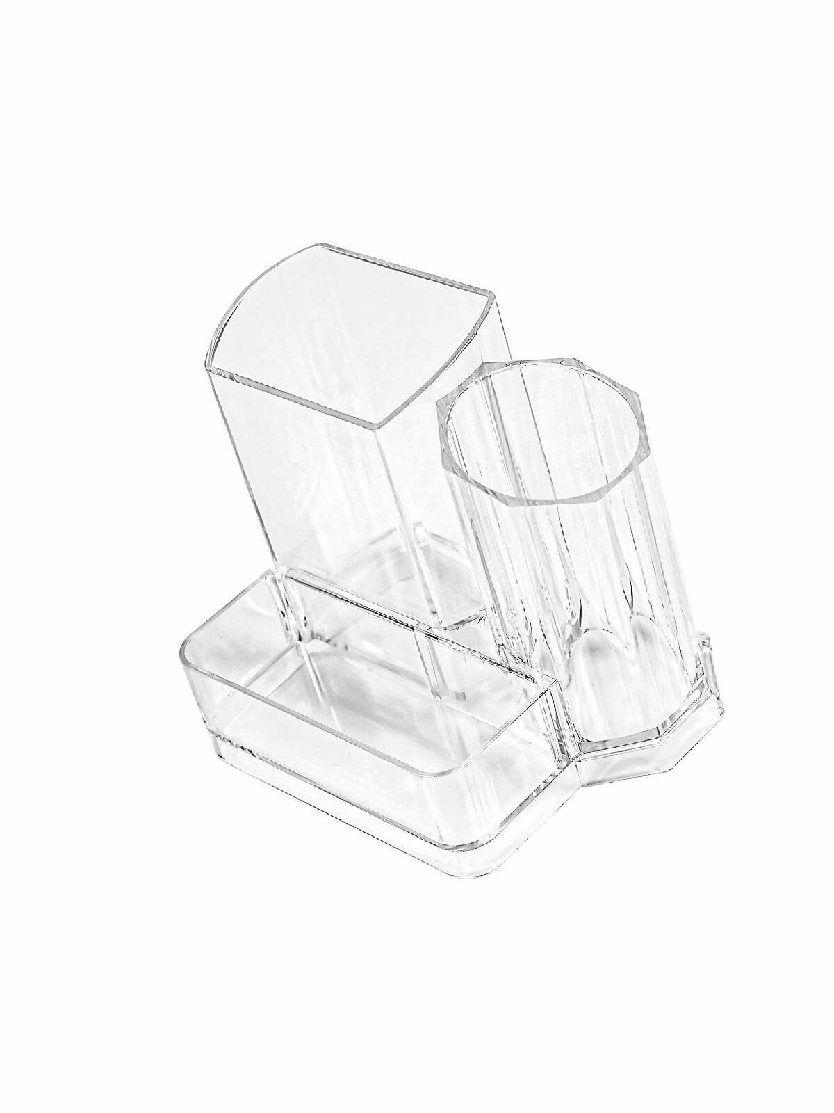 Акриловый футляр для хранения косметики Настраиваемые разделители Четкий дизайн