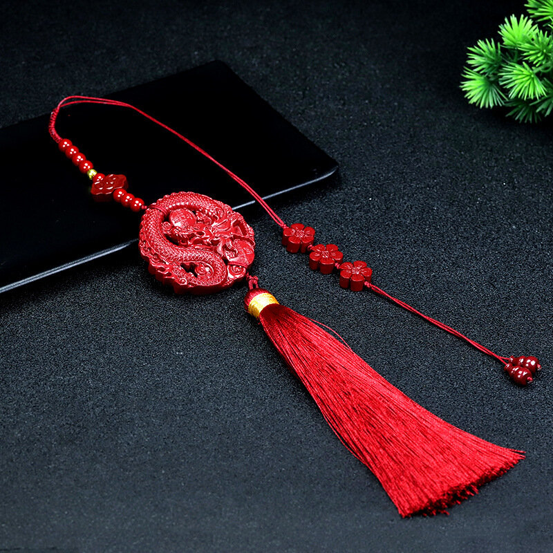 Подвеска для автомобиля из кристалла киновари, высокое содержание фиолетового золотого песка, древний стиль, подвеска Пиксиу, модель для прямой трансляции