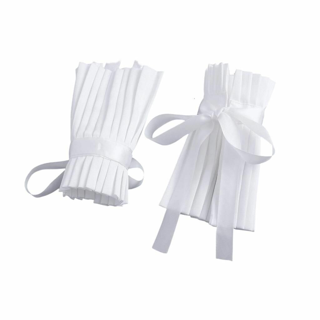 Съемный воротник для повседневных образов, - Белые манжеты