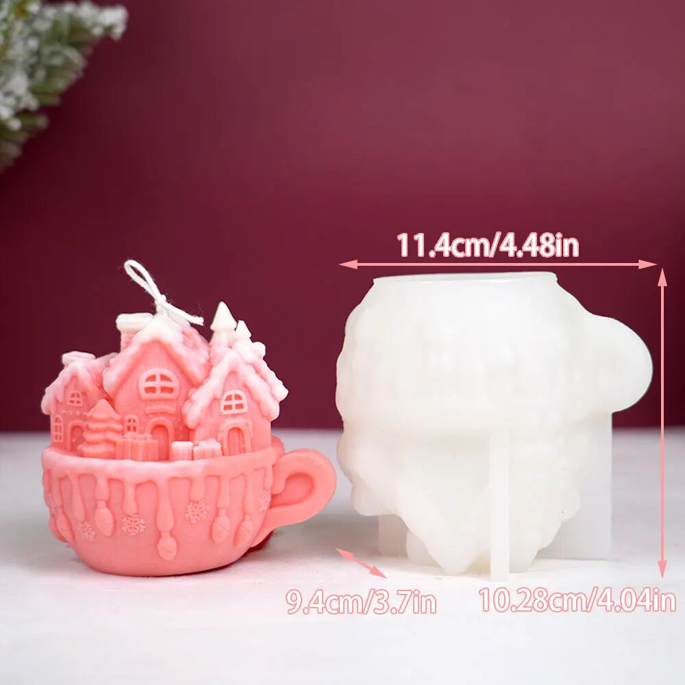 Silicone 3D Снежинка Форма для свечей