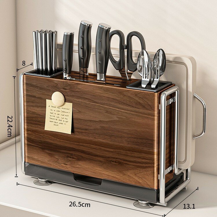 Стойка для ножей Youqin, новая настольная настенная стойка для ножей, палочек для еды и разделочной доски, интегрированный органайзер для ножей
