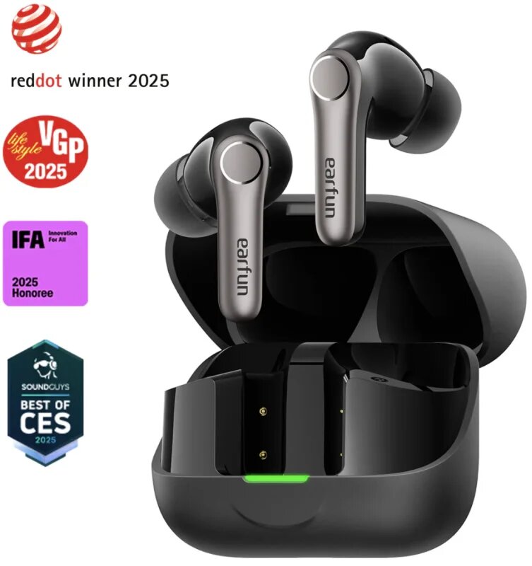 EarFun Air Pro 4+ наушники Черный, Black