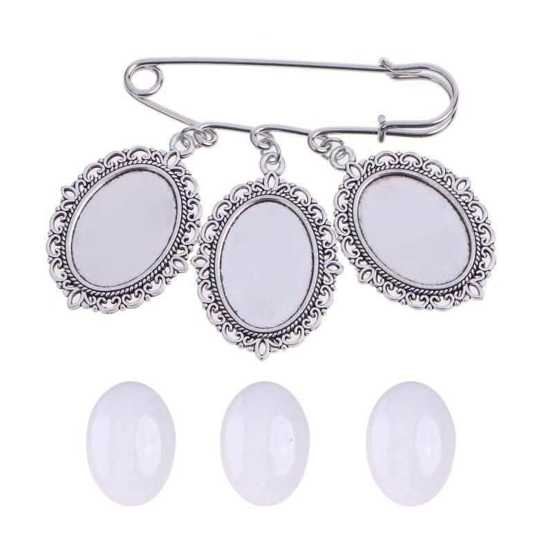 Ручная работа: овальный кулон для фото в кружевной рамке, украшение для поминальной вечеринки или свадьбы, - 3